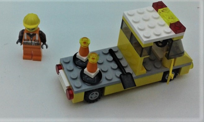 Lego City Town Village CUSTOM construction set. Truck Traffic cones ...
